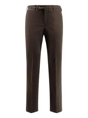 PT TORINO Stretch Cotton Master Fit Trousers - Brown