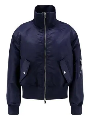 THE FRANKIE SHOP THE FRANKIE SHOP Cropped Nylon Bomber Jacket
