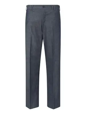 PT TORINO Michael Wool Cotton Blend Trousers - Blue