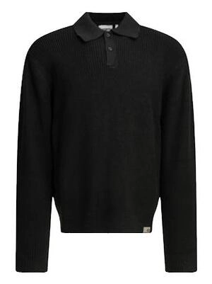 Carhartt Miles Polo Shirt Sweater Black