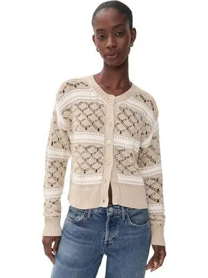 Splendid Splendid Bennett Cardigan Wheat/shell