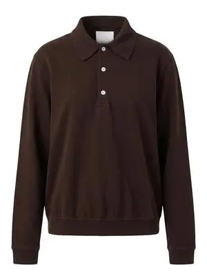 Citizens Of Humanity Long Sleeve Banded Polo Shirt - Brown