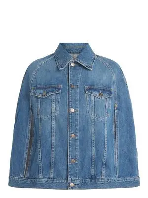 7 For All Mankind Denim Cape - Blue