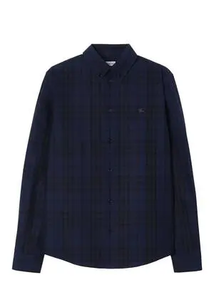 Burberry Cotton Check Shirt - Blue