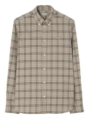 Burberry Cotton Check Shirt - Grey
