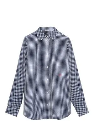 LOEWE Loewe Silk-Blend Gingham Shirt