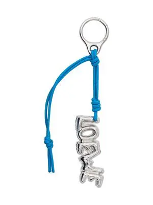 Loewe Inflated Logo Charm - Silver