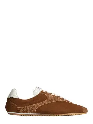 Bottega Veneta Suede Shot Sneakers - Neutral