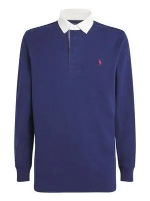 Polo Ralph Lauren Cotton The Iconic Rugby Shirt - Navy
