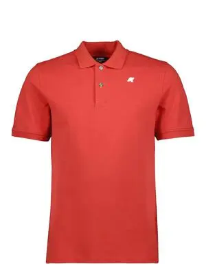 K-WAY Logo Patch Short-sleeved Polo Shirt - Red