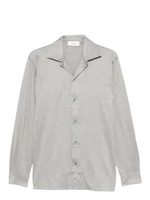 LARDINI Buttoned Long-sleeve Shirt - Grigio