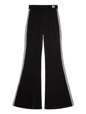 Palm Angels Side Stripe Flared Trousers - Black