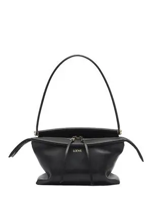 Loewe Whisker Small Leather Shoulder Bag - Black