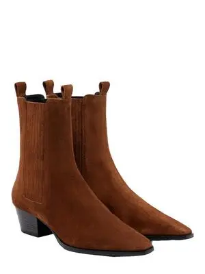 AeydĒ Aeyde Agata Suede Ankle Boots Brown