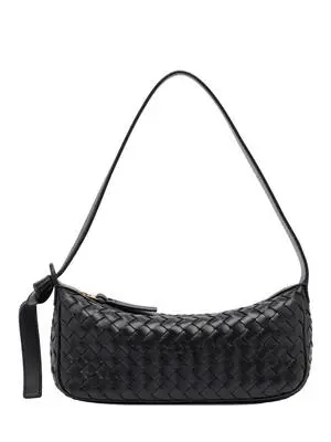 Bottega Veneta Nodo Intrecciato Shoulder Bag - Black