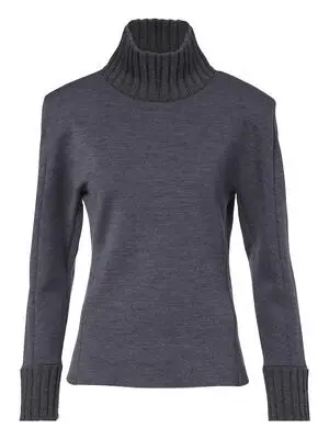 Bottega Veneta Wool-blend Turtleneck Sweater - Grey