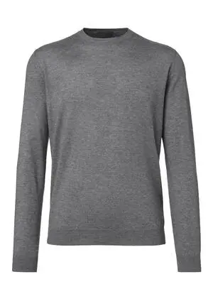 Prada Cashmere And Silk Crewneck Sweater - Grey