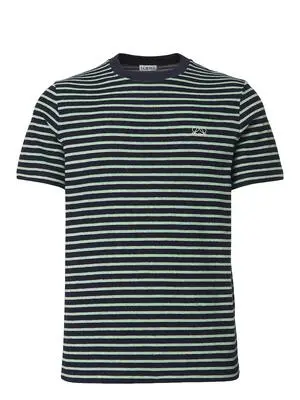 Loewe Striped Cotton-blend Terry T-shirt - Multicoloured