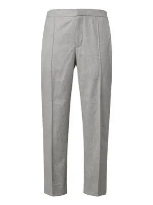 Zegna Wool, Silk, And Cashmere Trousers - Grey