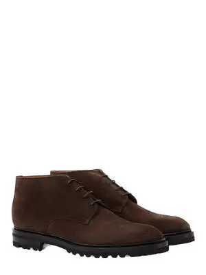 Kiton Suede Desert Boots - Brown