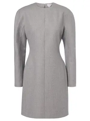 Bottega Veneta Wool Mini Dress - Grey