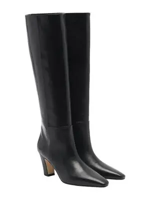 AeydĒ Silva Leather Knee-high Boots - Black