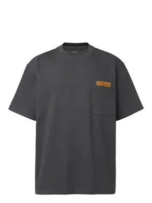 Bottega Veneta Intrecciato Cotton Jersey T-shirt - Grey