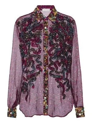 Dries Van Noten Embellished Embroidered Shirt - Multicoloured