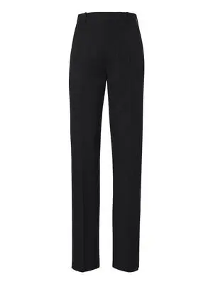 Bottega Veneta Wool Straight Leg Pants - Black