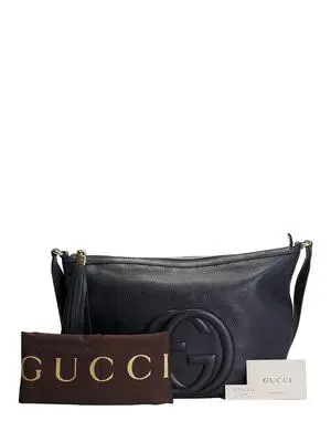 FWRD RENEW Gucci Soho Messenger Bag - Blue