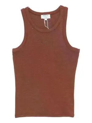 MAISON123 Leopold Ribbed-knit Tank Top - Brown