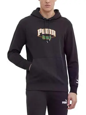 PUMA Logo-print Hoodie - Black