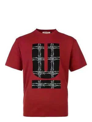 Undercover Barbed-wire-print T-shirt - Red