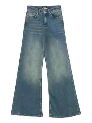 OTTOD'AME Faded Effect Wide-leg Jeans - Blue