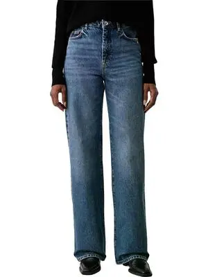 Patrizia Pepe Faded Straight-leg Jeans - Blue