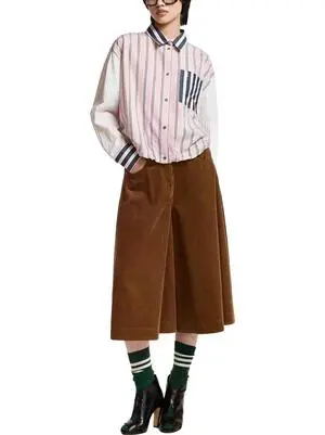 Essentiel Antwerp Striped Patchwork Shirt - Pink