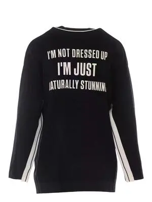 Elisabetta Franchi Elisabetta Franchi Logo Print Button-Up Cardigan Black
