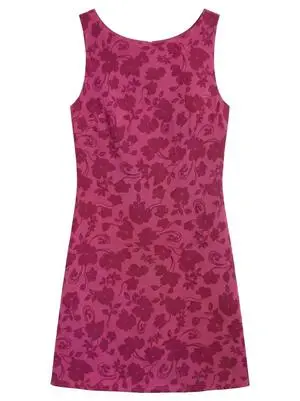 REFORMATION Dale Floral Mini Dress - Pink