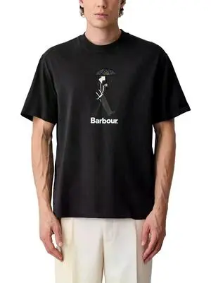 Barbour Graphic-print T-shirt - Black