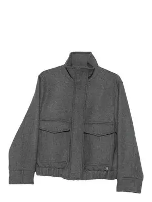 OTTOD'AME Elasticated Hem Flap-pocket Jacket - Grey