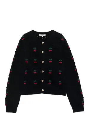 MAJE Maje Cherry Embroidered Cardigan