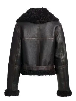 PARAJUMPERS Shearling Jacket - Brown
