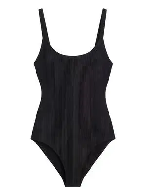 REFORMATION Ribbed Bodysuit - Black