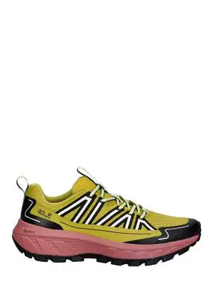 JACK WOLFSKIN Wild Hike Mesh-panelled Lace-up Sneakers - Yellow