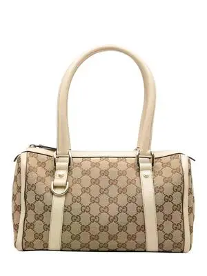 Gucci Gg Canvas Abbey D-ring Boston Bag - Neutrals
