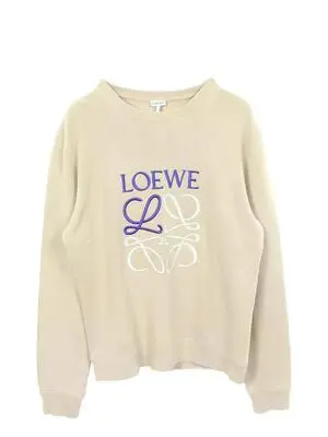 Loewe Anagram Embroidered Sweatshirt - Neutrals