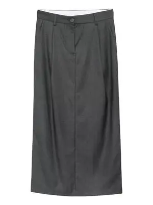 Alpha Studio Pleated Midi Skirt - Grey