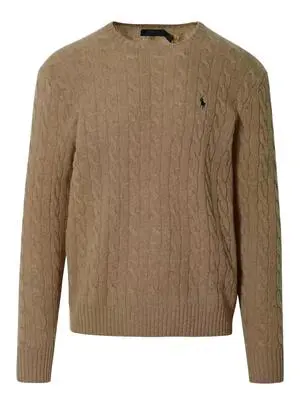Polo Ralph Lauren Cable-knit Wool-cashmere Jumper - Neutrals