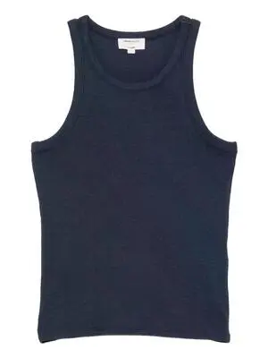 MAISON123 Ribbed Racerback Tank Top - Blue