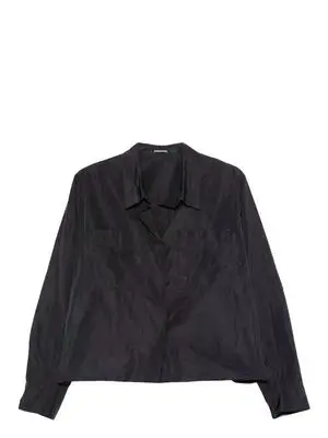 SUSANNE BOMMER Long-sleeve Shirt With Patch Pockets - Blue